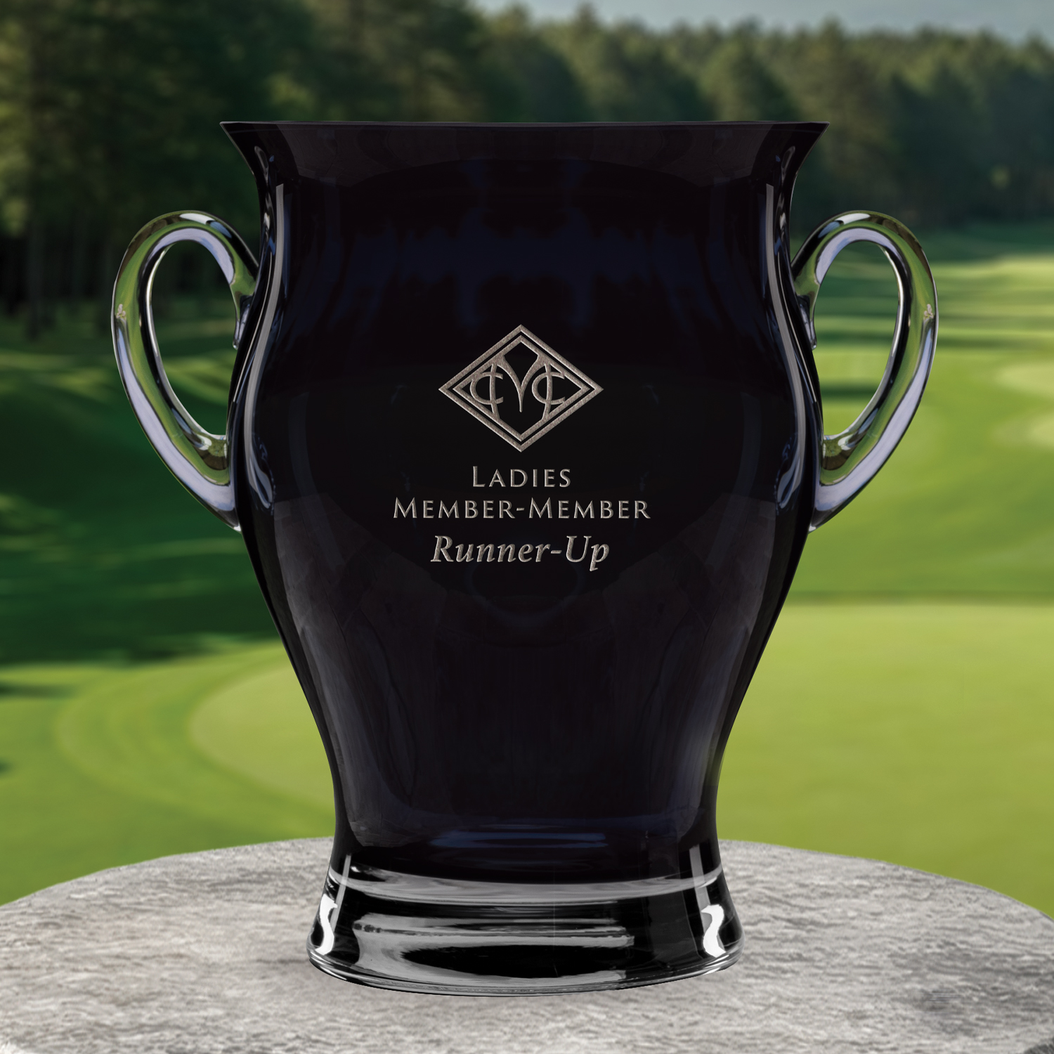 Sterling Cut Glass | Hamilton Trophy Cup Black