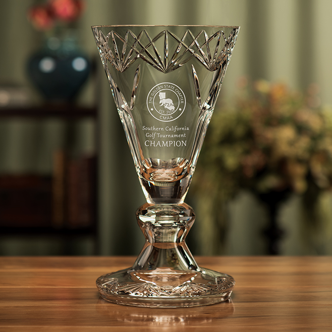 Victory Trophy Cup | Sterling Cut Glass