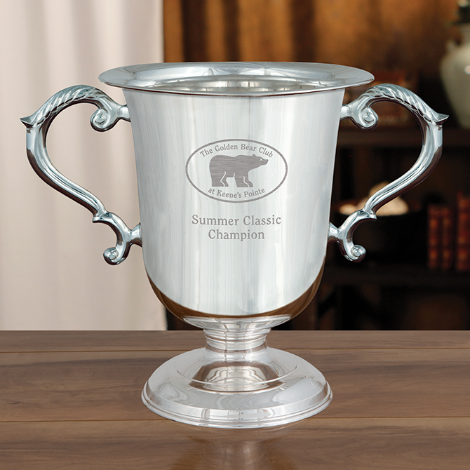 Cornwall Trophy Cup | Sterling Cut Glass